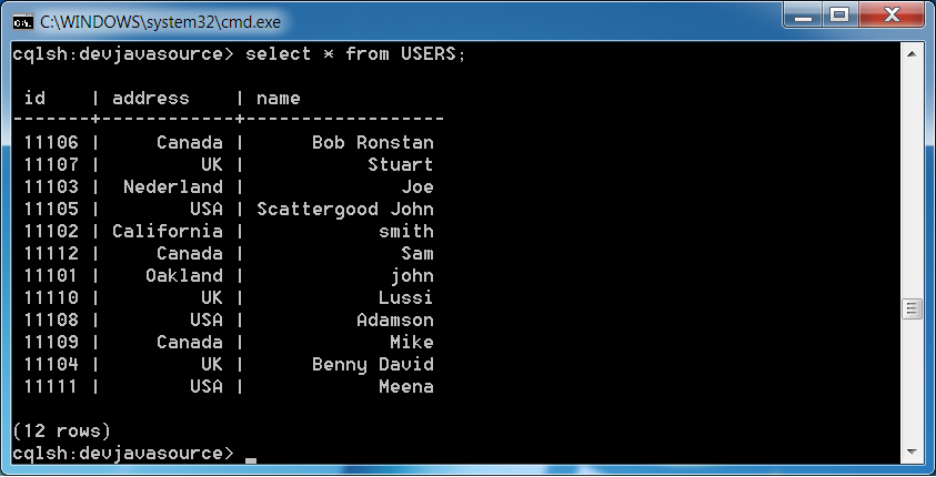 How to implement Paging in Cassandra